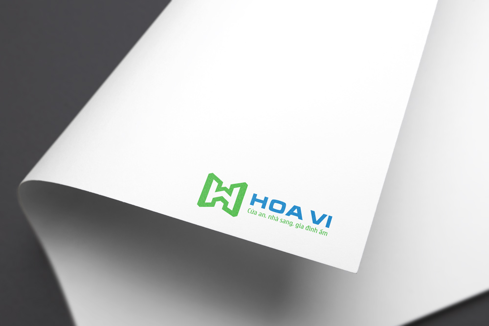Hoa Vi logo design - icolormax